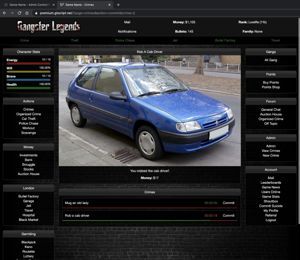 Improved Crimes - Gangster Legends V2
