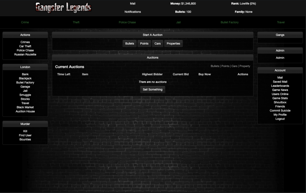 Auction House - Gangster Legends V2