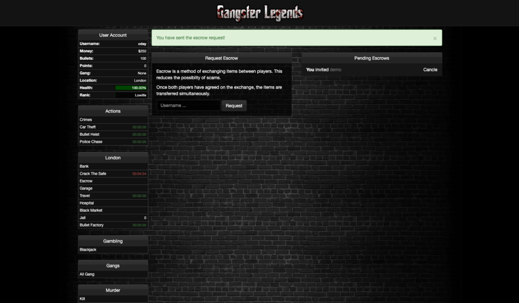 Escrow - Gangster Legends V2