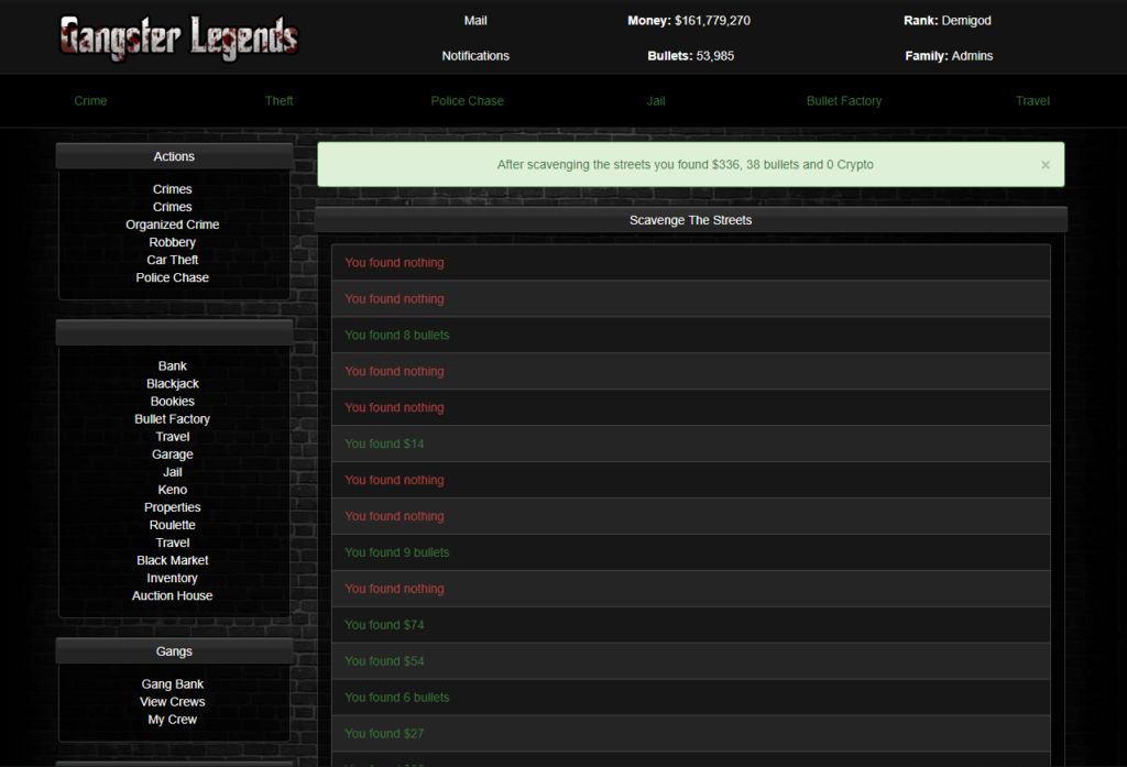 Scavenge - Gangster Legends V2